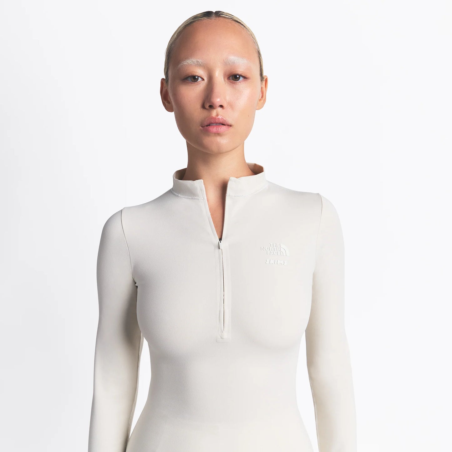 THE NORTH FACE X SKIMS REFINA LONG SLEEVE TOP | BONE
