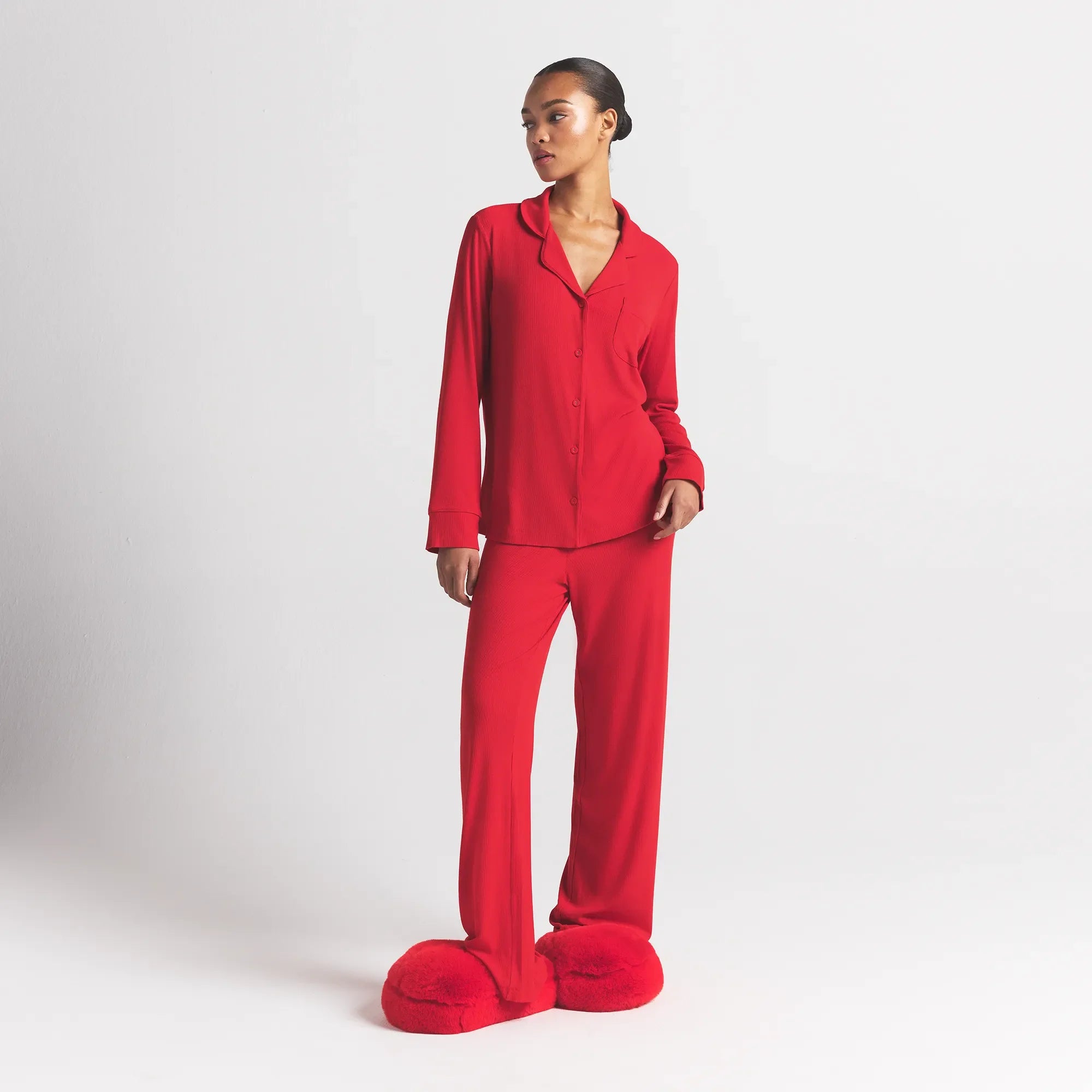 SOFT LOUNGE SLEEP SET | CHERRY | SKIMS MÉXICO