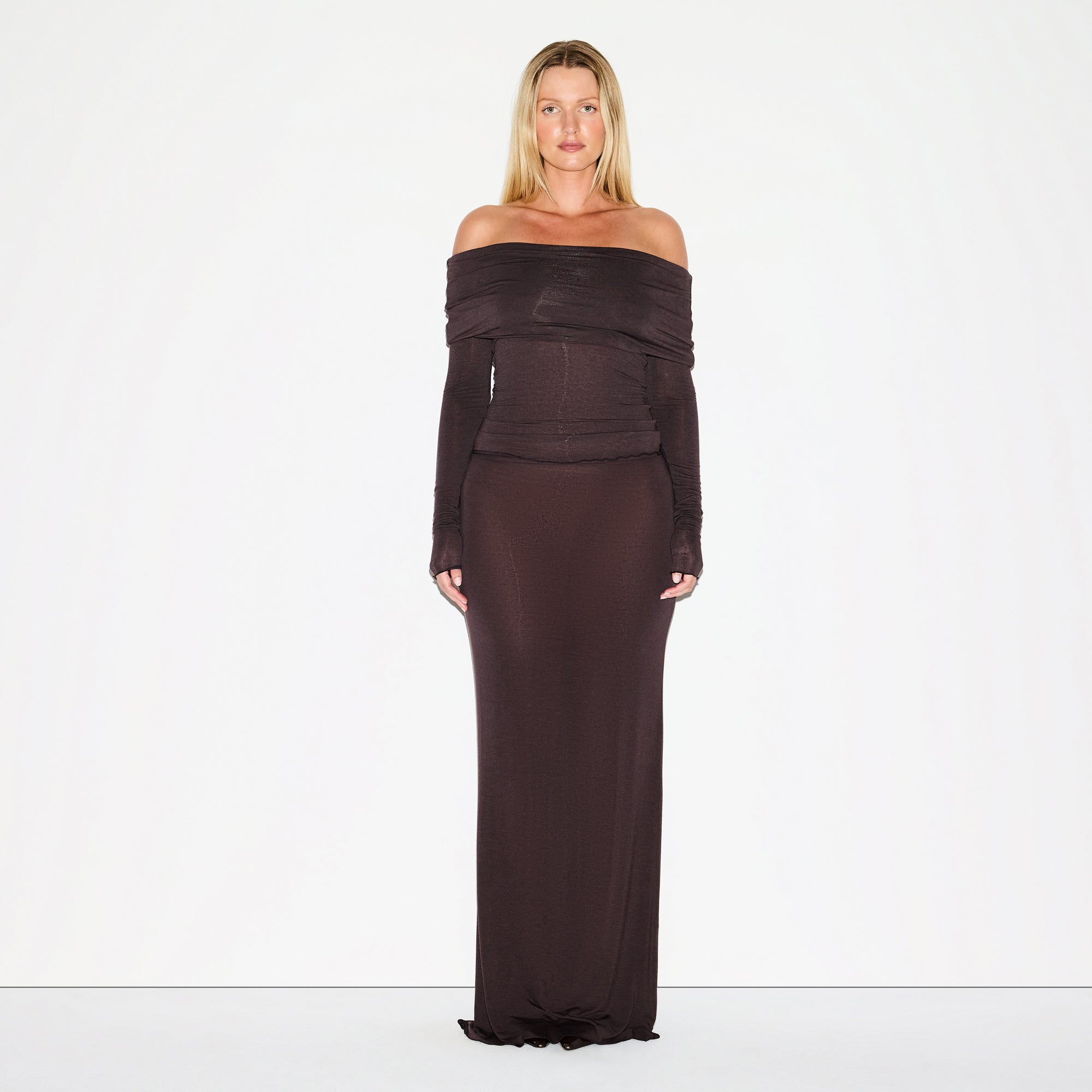 SHEER MODAL OFF THE SHOULDER TOP | PHOENIX | SKIMS MÉXICO